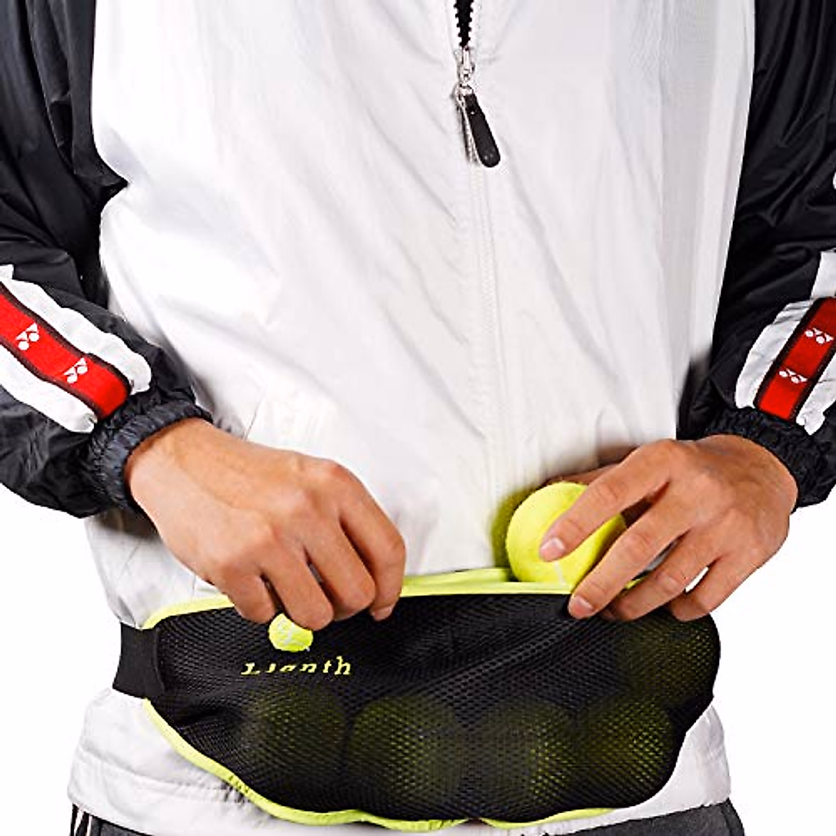 Lianth Tennis Ball Band for Holding Tennis Balls and Pickleballs Running Waist Bag for Women Men Kids…