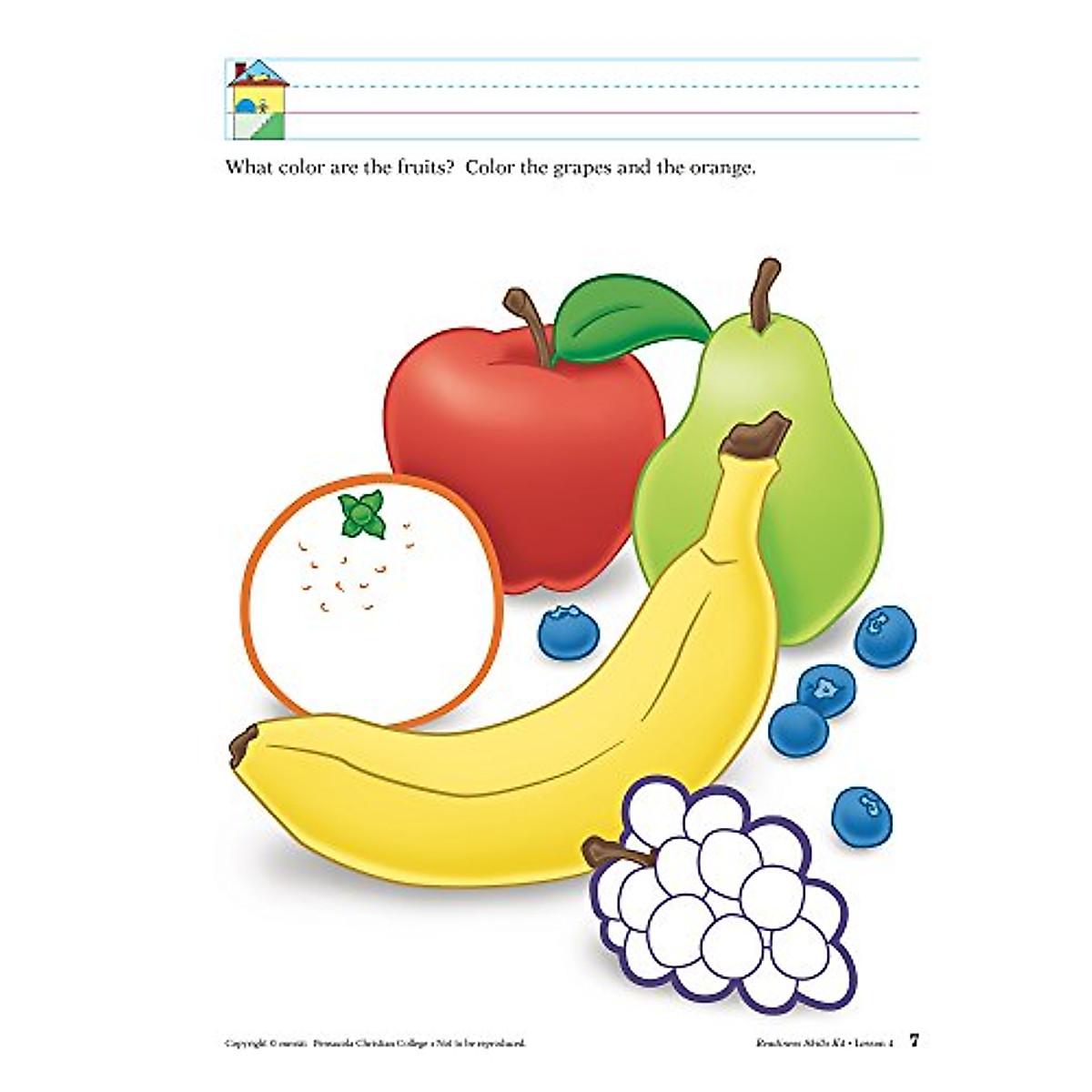 Readiness Skills K4 - Abeka 4 Year Old Kindergarten Development Skills Activity Student Work Book