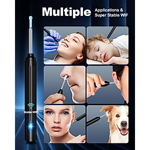 Ear Wax Removal Kit,Ear Cleaner with Camera,Ear Cleaning Kit 1269P HD Otoscope with Lights and 6 Ear Picks, Earwax Removal for Adults and Children