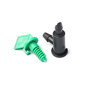 Koleso 30pcs 16L/H Green Barbed Connector Watering Flag Drippers Switch Mini Practical Sprayer Garden Home Drip Irrigation Emitters-17211