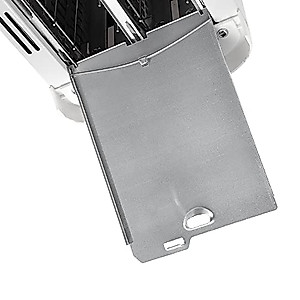 Dominion 2-Slice Toaster with Shade Control, Slide-Out Crumb Tray, Auto-Shutoff, Toast Lift, White