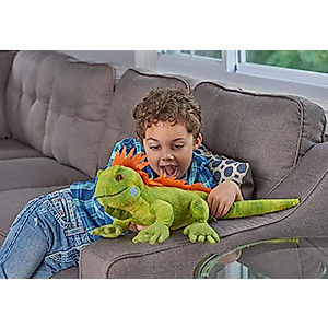 Wild Republic Iguana Plush, Stuffed Animal, Plush Toy, Kids Gifts, Cuddlekins, 15 Inches, Multi (12905)