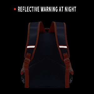 Toddler School Backpack 3D Comic Schoolbag Waterproof Lightweight Backpack for Elementary Student Schoolbag Kids (Navy L)