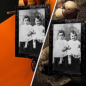 YBB 3 Pack Halloween Moving Picture Frame, 3D Changing Face Horror Portrait Scary Decoration for Home Halloween Party, Castle, Haunted House Decor