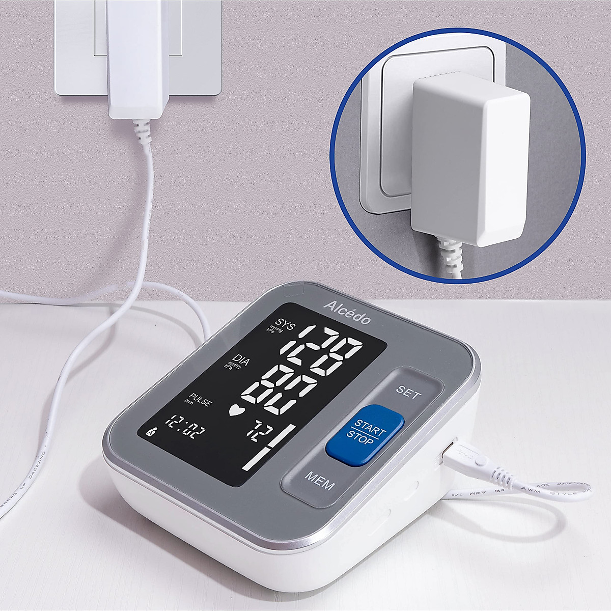 AC Adapter for Alcedo Blood Pressure Monitor (Only Compatible with Model: B21, AE176, AE178)