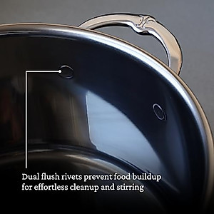 Hestan - NanoBond Collection - Titanium Stainless Steel 8-Quart Stock Pot with Lid - Toxin, PFAS, & Chemical Free Clean Cookware, Induction Cooktop Compatible