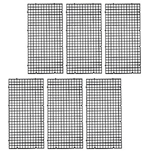 Mipcase 6pcs Plastic Fishes Plates Black Screen Fish Grids Baby Breeding Light Aquarium Separator Board Shrimp Diffuser Filter Filtration Mesh Grid Egg Tray Crate Partition Bottom Xcm