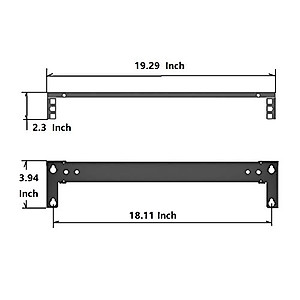 Mofangtech 1U Folding 19 Inches Cold Rolled Steel Wall Mountable Simple Vertical Rack and Networking Euipment Rack Including Hardware for Assembly（1U100
