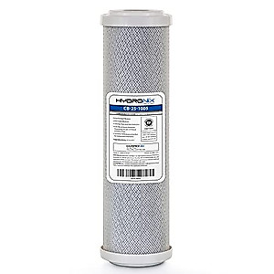 Hydronix CB-25-1005 Whole House RO & Drinking Systems NSF Coconut Carbon Block Water Filter 2.5 x 10-5 Micron (2 Pack)