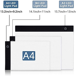 A4 LED Light Box Tracer USB Power Adjustable LED Light Tablet Board Pad for 5D DIY Diamond Painting