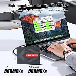 Kuesuny 2TB SATA 2.5" SSD Shark Internal Solid State Drive High Performance Hard Drive for Desktop Laptop SATA III Includes SSD(2TB, SATA 2.5inch)