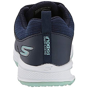 Skechers womens Pro 2 Spiked Waterproof Golf Shoe, Navy/Turquoise, 10 US