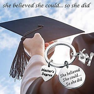 TIIMG Masters Degree Gifts Encouragement Gift She Believed She Could So She Did Graduation Gifts for Her 2020 Masters Degree (believed Masters degree)