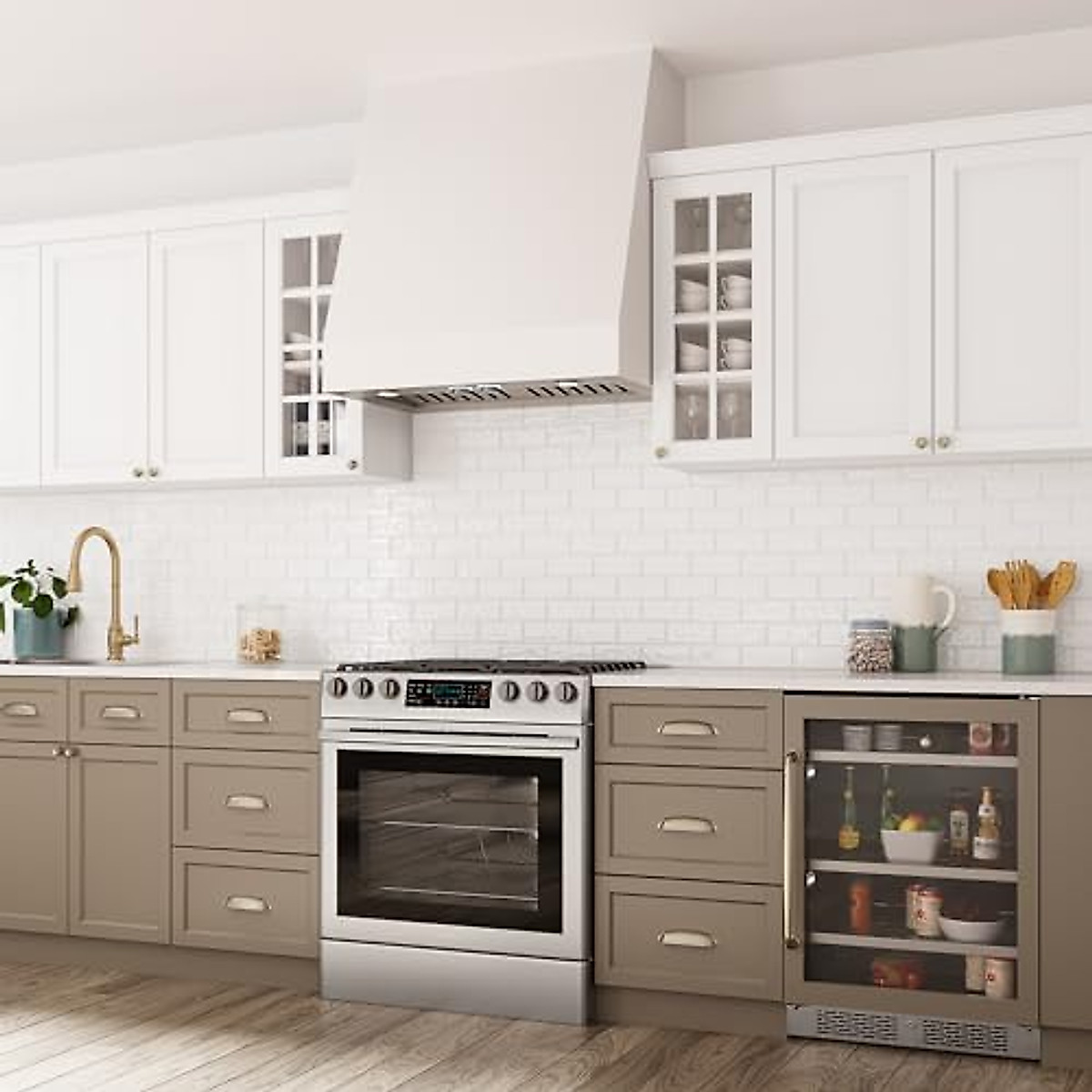 Avallon ABR242SGRH 24 Inch Wide 140 Can Energy Efficient Beverage Center with LED Lighting, Double Pane Glass, Touch Control Panel and Right Swing Door