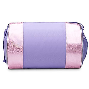Water-resistance Dance Ballet Slippers Duffel Bag, Kids Travel Bag with Adjustable Carry On Pouch, Dance Accessories For Girls, Teens (Purple/Pink)