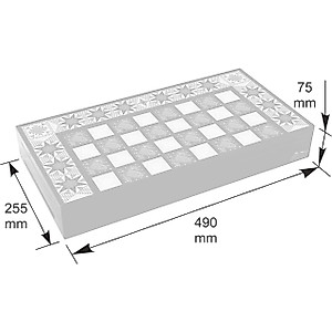 LaModaHome Classic Backgammon Set for Adults and Kids, Wooden Folding Board, Magnetic Clothing, Family and Friends Fun, Premium Turkish Travel Outdoor and Indoor Strategy Game - Brown