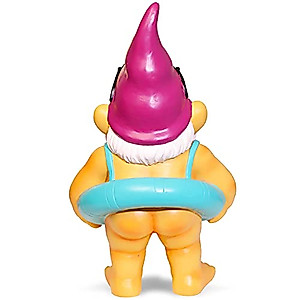 Garden Gnomes Galore Beach Gnomes - Pool Decorations Outdoor Pool Decor - Garden Gnomes Outdoor Funny Garden Gnomes - Gnomes Decorations for Yard Gnome - Poolside Decor Pool Area Decorations Outdoor