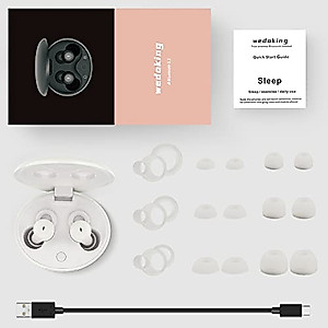 Sleep Earbuds Wireless Bluetooth Mini Earbuds for Sleeping,Work,Sports,Noise Blocking Lightweight,Comfortable Sleeping Headphones for Side Sleeper
