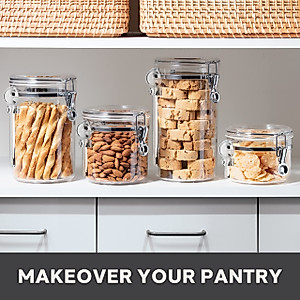 Oggi Clear Canister Food Storage Container Set, 4-Piece