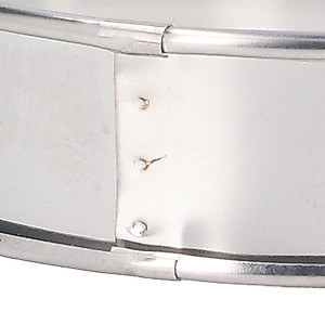 Pilipane English Muffin Rings,6 Pieces Crumpet Rings Double Rolled Tart Ring, Easy Demoulding DIY Stainless Steel Muffin Tart Rings Nonstick Metal Round Ring Mold for Home Food Making Tool(10CM)