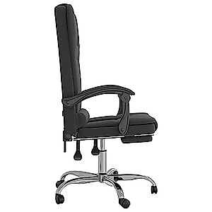 WEHUOSIF Massage Reclining Office Chair,Tall Office Chair,Execuive Desk Chair,Rolling Chair,Swivel Stool,Computer Chair,for Living Rooms,Bedrooms,Meeting Rooms,Offices,Black Velvet