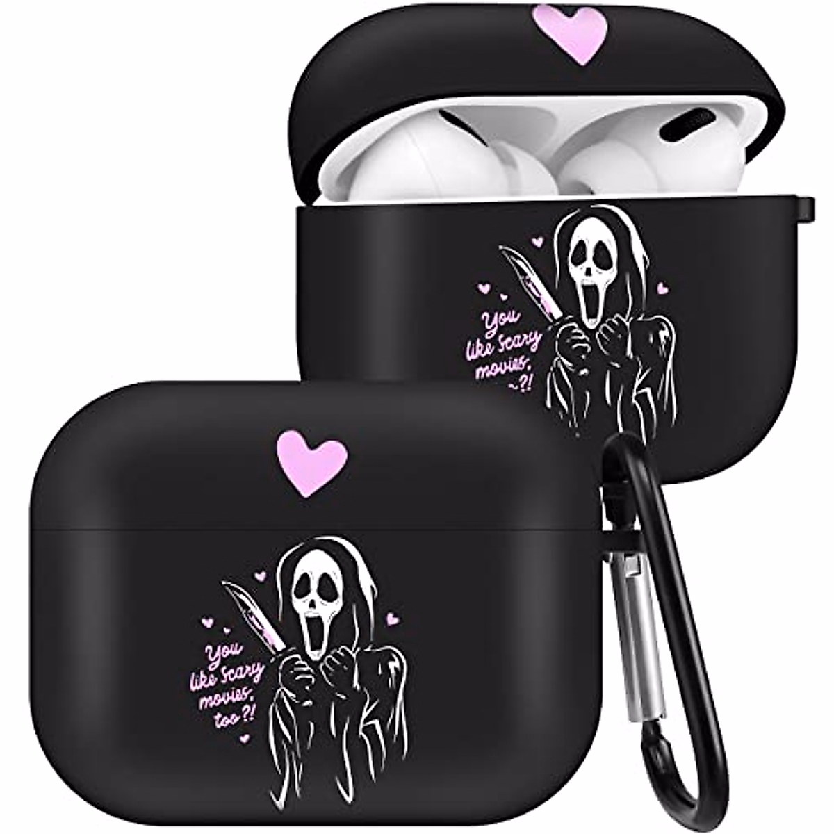 Ulirath for Airpods Pro 2 Case 2022 Skull Funny Unique Design Unique Scary Cute for AirPods Air Pods Pro 2nd Design Skeleton Cover Cases Skin for Boys Girls Kids Skull