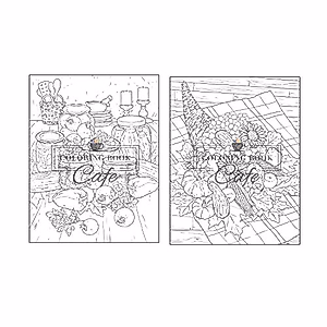 Country Autumn Coloring Book: An Adult Coloring Book Featuring Charming Autumn Scenes, Relaxing Country Landscapes and Cute Farm Animals