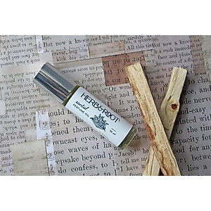 Santal Perfume Oil Rollerball (Roll on) | Herb & Root | 10ml | Virginia Cedar and Palo Santo, Smoky Woods Fragrance for Men or Women