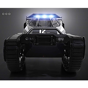 Remote Control Crawler, 1:12 Scale Off-Road Tank, 2.4Ghz Radio RC Car, 4WD High Speed All Terrain RC Truck for Kids & Adult(Black)