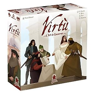 Virtù Board Game Italian Renaissance Themed Strategy Game Deep Strategic City Building Game for Adults and Teens Ages 14+ 2-5 Players Average Playtime 60-150 Minutes, Made by Super Meeple