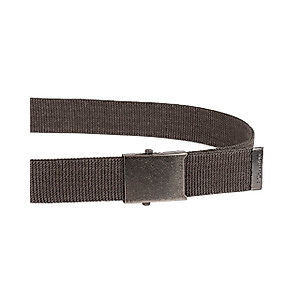 Columbia Unisex-adult Military Web Belt-Adjustable One Size Cotton Strap and Metal Plaque Buckle