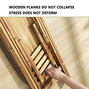 Ironing Board, Folding Detachable Solid Wooden Ironing Board with Temporary Placement of Wooden Hangers, 3 Levels Adjustable Height, for at Home Apartment Laundry Room Small Spaces