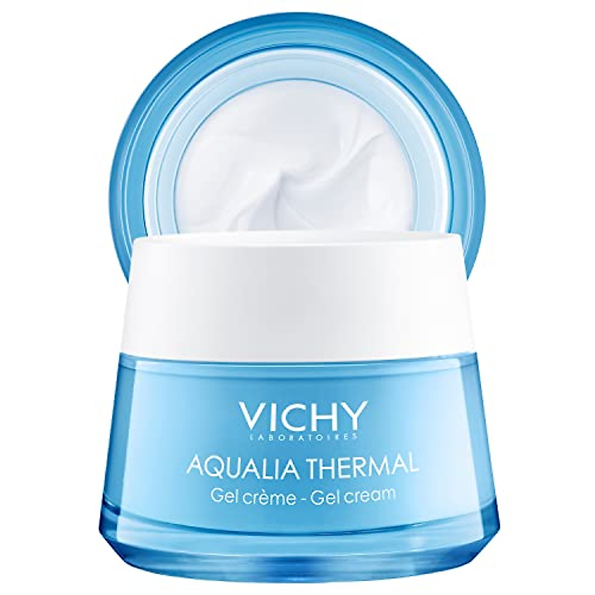 Vichy Aqualia Thermal Mineral Water Gel Moisturizer for Face with 97% Natural Origin Hyaluronic Acid, Dermatologist Recommended for 48-hr Hydration, Mineral Oil & Paraben-Free, 1.69 Fl. Oz
