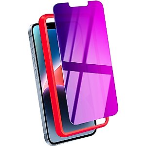 Umhlaba Compatible with iPhone 14 Plus Compatible with iPhone 13 Pro Max Privacy Screen Protector Gradient colorful 28 Degree Anti-Spy Tempered Glass Case Friendly Bubble Free Easy Installation Frame