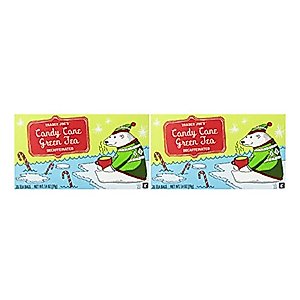 Trader Joe's Decaffeinated Candy Cane Green Tea - 20 Tea Bags - 2 Pack