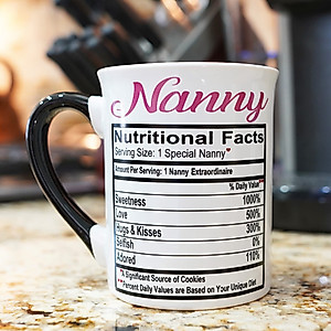 Cottage Creek Nanny Mug, 16oz. Ceramic Nanny Coffee Mug, Nanny Grandma Gifts