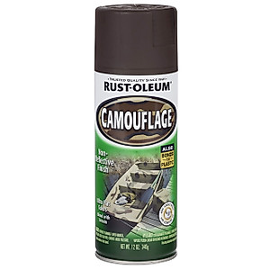 Rust-Oleum 1918830 Specialty Camouflage Spray Paint, 12 oz, Earth Brown