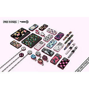 Official Authorized Emily in Paris l THE HOOD AirPods Pro Case Cover with Keychain Wireless Charging Compatible - Protective Cases for Airpod Pro,Anti Scratch, Slim,Shockproof - Lily in Red