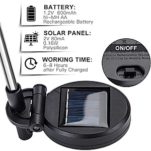 ASFSKY Solar Sunflower Lights Outdoor Waterproof 2 Pack Sunflower Stakes for The Yard, Patio, Backyard and Brighten Up Your Solar Garden with Sunflower Solar Lights