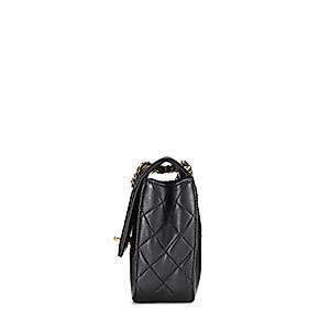 CHANEL, Pre-Loved Black Quilted Caviar Shoulder Bag, Black
