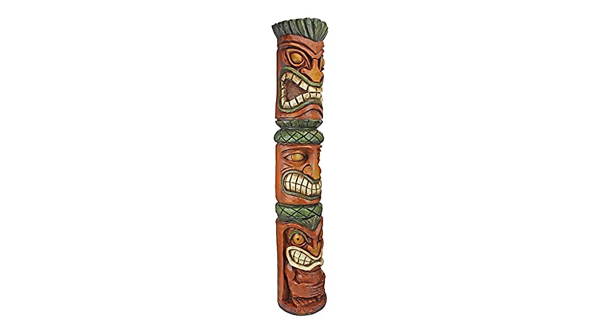 Aloha Hawaii Tiki Moai Haku Pani Sculpture - Design Toscano