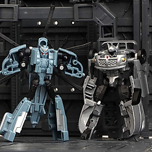 HAYUL 6 PCS Car Robot Toys, Mini Action Figure, Deformation Robot for Kids 5~12