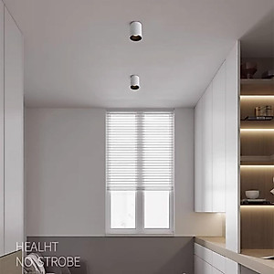 IOEDHW Anti-glare Ceiling Lamps Ultra-Thin Aluminum Metal Spotlight Indoor Decoration Surface Mounted Downlight Living Room Aisle Ceiling Spot Lamps Clothing Decor LED Ceiling Down Lighting Baffle Tri