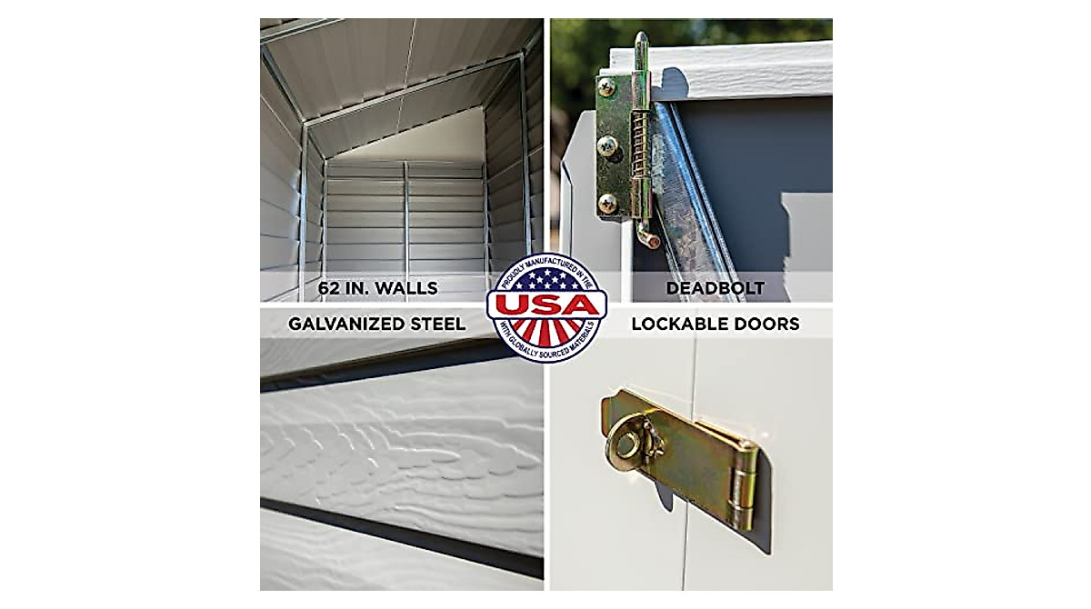 Arrow Yardsaver 4x7 Compact Steel Storage Shed | Durable