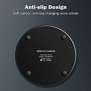 Wireless Charger+Type-C Receiver for Samsung Galaxy A20 A30 A50 A60 A70 A90 5G, Black