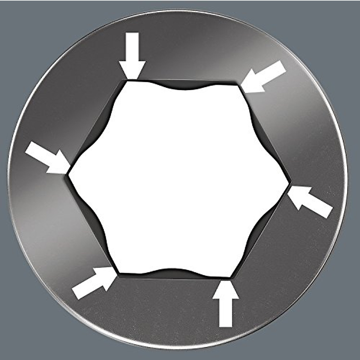 Wera - 5056168001 Tools 4013288033840 WERA Hex-Plus 8040-6 Check Sheet Metal Bit Set, MULTI