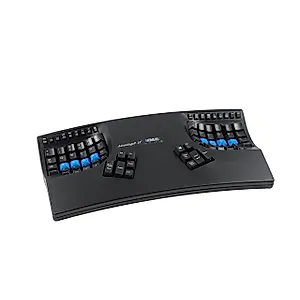 KINESIS Advantage2 Quiet LF Ergonomic USB Keyboard (KB600LFQ)