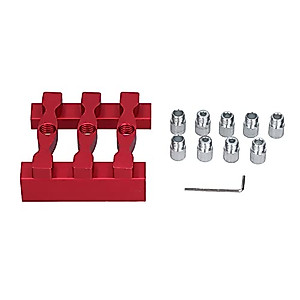 Orenic 11Pcs/Set Self Centering Doweling Jig, Woodworking Dowel Hole Drill Guide, Puncher Locator Tools Kit, Self Centering Dowel Jig Kit for Precise and Straight Holes, Woodworking Joinery Tool