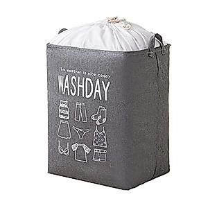 Futchoy Clothes Organizers Storage Bag,With Reinforced Handle,Under Bed Storage Bags,Sweater Clothes Storage Containers,Gray