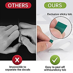 Reflective Mailbox Numbers for outside (0-9, 6 Sets) Modern Number Vinyl Waterproof Number Sticker Self Adhesive Sticker for Signs, Door, Cars, Trucks, Home, Business, Address Number （3 inch）